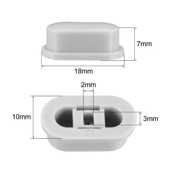 25Pcs Plastic 18x10x7mm Latching Pushbutton Tactile Switch Caps Cover ...
