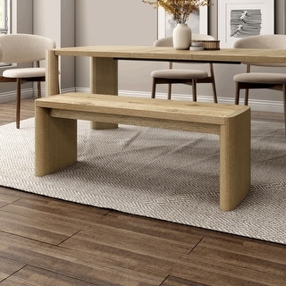 Furniture of America Elira Modern Oak 51-inch Dining Bench - Bed Bath ...