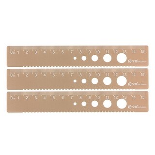 Straight Ruler Cm Wave Edge with Hollow Circle - Bed Bath & Beyond ...