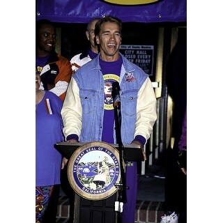 Arnold Schwarzenegger on stage Photo Print - Bed Bath & Beyond - 25372747