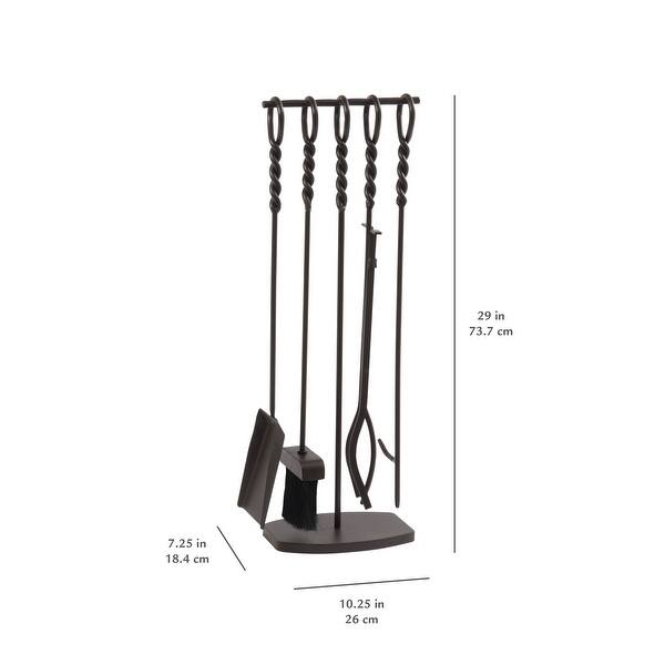 Pleasant Hearth Waverly 5 Pc Fireplace Tool Set - Bed Bath & Beyond ...