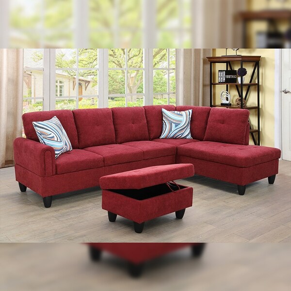 Cheap red couch store