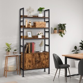 4-Tier Free Standing Open Bookshelf Display Storage Rack - Bed Bath ...