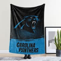 Carolina Panthers NFL Gradual Plush Throw - Bed Bath & Beyond - 35856185
