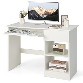 Costway Computer Desk Home Office Workstation Study Laptop Table - Bed ...