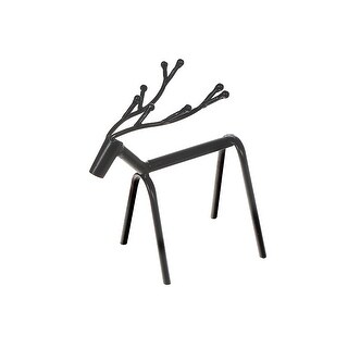 Black Metal Standing Deer Berry Antlers - Bed Bath & Beyond - 40972610