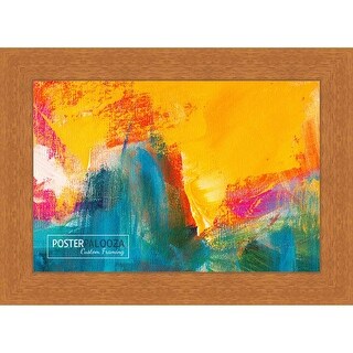 26x19 Traditional Honey Pecan Complete Wood Picture Frame with UV ...