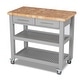 Chris & Chris Pro Chef Work Station Natural All Wood - Bed Bath ...