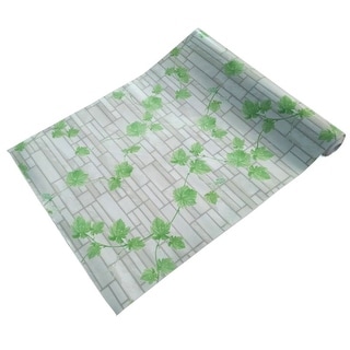 Green Leaf - Self-Adhesive Wallpaper Home Decor (Roll) - 17.7-Inch(45cm ...