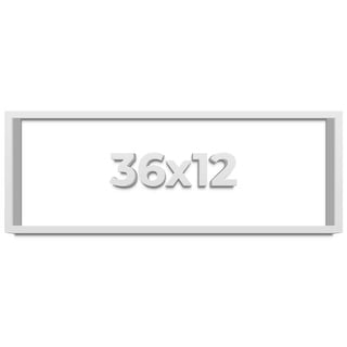 36x12 Shadow Box Frame White 1 Real Wood - Bed Bath & Beyond - 35922807