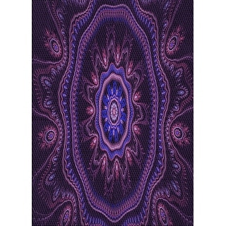 Ahgly Company Machine Washable Transitional Deep Purple Area Rugs - Bed ...
