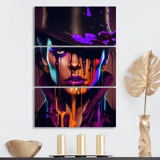 Designart "Female Criminal Mastermind III" Woman Fantasy Canvas Art ...