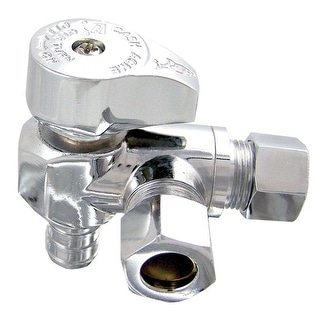 SharkBite 1/2", 3/8", 3/8" OD Compression Quarter Turn Crimp Angle ...