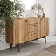 Living Skog Chelsea Buffet Sideboard TV Stand With Slatted Design and 3 ...