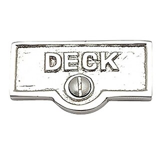 Chrome Brass DECK Name Signs Labels Switch Plate Tags Renovators Supply ...