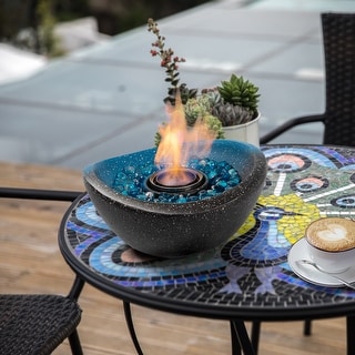 Tabletop Fire Pit with Spray dot Ethanol Fireplace Alcohol Fire Pit ...