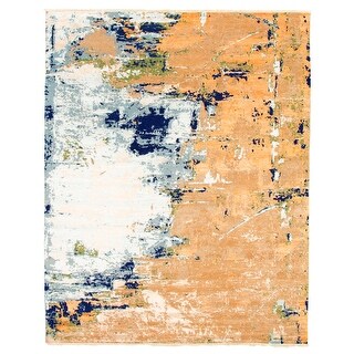 ECARPETGALLERY Hand-knotted Legacy Brown Silk, Wool Rug - 8'0 x 10'0 ...