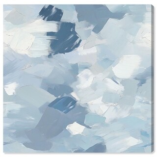 Where Clouds Gather III Canvas Faded Blue Abstract by Art Remedy - Bed ...