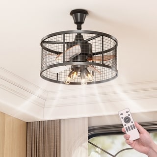 Vintage Farmhouse Ceiling Fan - Rustic Simplicity meets Industrial ...