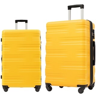 Luggage Expanable Hard Case Carry On Suitcase TSA Lock Spinner 2PC Set ...