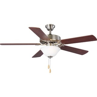 Progress Lighting AirPro Builder 52" 5 Blade Indoor Ceiling Fan - - Bed ...