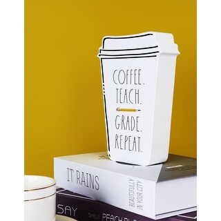 Rae Dunn Coffee Cup TEACHER Themed Desktop Décor - Bed Bath & Beyond ...