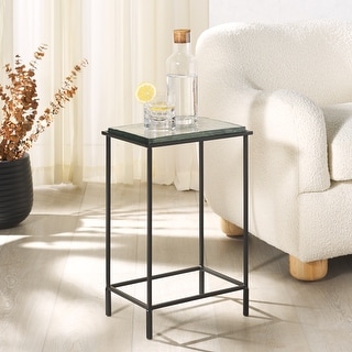SAFAVIEH Couture Ferguson Cast Glass Accent Table (Fully Assembled ...