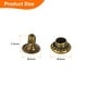 Single Cap Rivets Carbon Steel Round Head Snaps Studs Fasteners Tubular ...