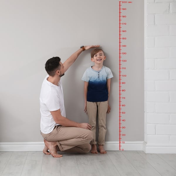 Height Chart Ruler 160cm Metric System PVC with Transfer Film Black - Bed Bath & Beyond - 37973993