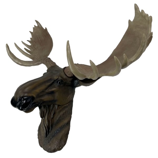 North American Moose Head Bust Wall Hanging - Bed Bath & Beyond - 16751502