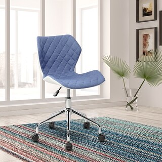 Modern Height Adjustable Office Task Chair, Blue - Bed Bath & Beyond ...