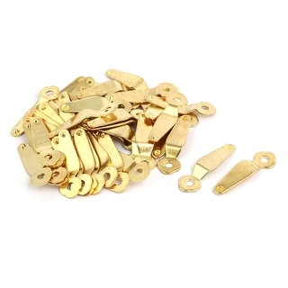 50pcs 40mmx12mmx1mm Picture Frame Turn Button Photo Turnbutton Gold ...