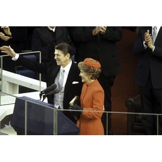 Ronald Reagan at his inauguration with Nancy Reagan Photo Print - Bed ...