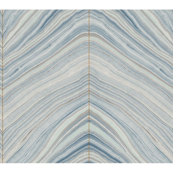 Candice Olson Onyx Strata Blue Wallpaper - Bed Bath & Beyond - 39890611