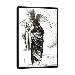 iCanvas "Study of an Angel " by Leonardo da Vinci Framed Canvas Print ...