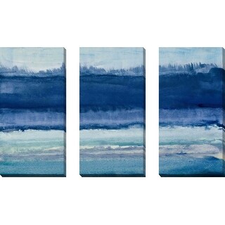 "Blue on Blue II" 3 Piece Set on Canvas - Bed Bath & Beyond - 36620534