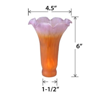 Meyda Tiffany Replacement Lily Shade - Amber/Purple - Bed Bath & Beyond ...