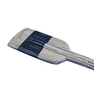 Wooden Rustic King Harbor Decorative Squared Rowing Boat Oar with Hooks ...