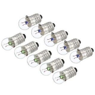 20Pcs E10 Screw Base Bulbs 2.5V/3.8V Mini Miniature Lights, Warm Yellow ...