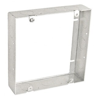 2 Pcs, 6 Square Extention Ring, 1-1/2 in. Deep, 1/2 & 3/4 in. Knockouts ...