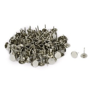 7/16" Dia Thumbtack Upholstery Decorative Nail Thumb Tack Silver Tone ...