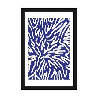 iCanvas "Blue Scribble Abstract" by Little Dean - Bed Bath & Beyond ...