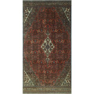 Vintage Distressed Louis Rust/Blue Runner - 5'3" x 10'6" - Bed Bath ...