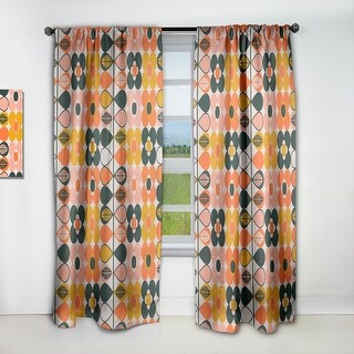 Blackout Mid Century 7C Made-to-Order Curtain Panel (One Panel) - On ...