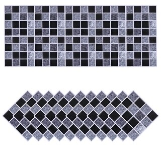 20Pcs Mosaic Tile Stickers, 10 x 10cm Square Wallpaper Self-Adhesive ...