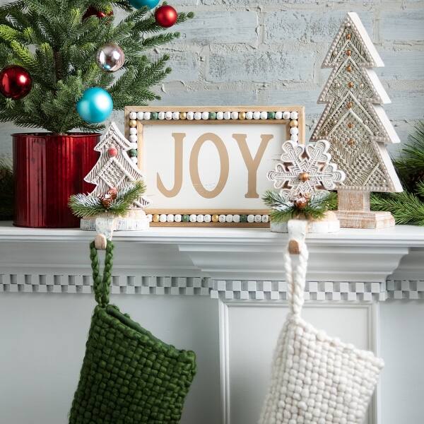 Resin Bo-Ho Pine Tree White 15.5"H Resin Set of 3 - 7.5"x3"x15.5"; 6.5 ...