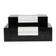 Set of 2 Black and White Storage Boxes Simple Design Matching 10" and ...