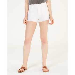 Celebrity Pink Junior's High Rise Mom Denim Shorts White Size 1 - Bed ...