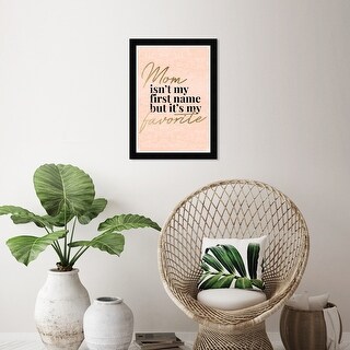 Wynwood Studio 'My Favorite Name Mom Blush Velvet' Typography and ...