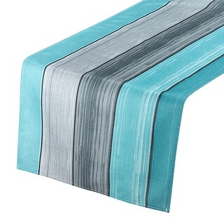 Table Runner 108" x 13", Retro Table Runner, Dark Blue & Grey - Dark ...